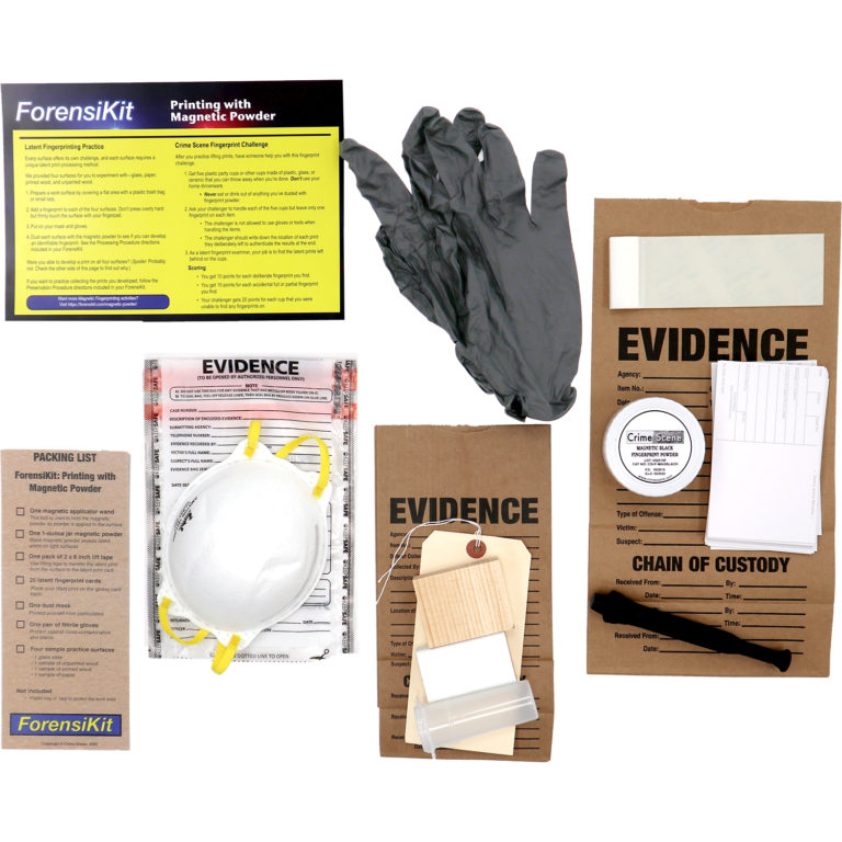 Fingerprinting with Magnetic Powder - ForensiKit by Crime Scene